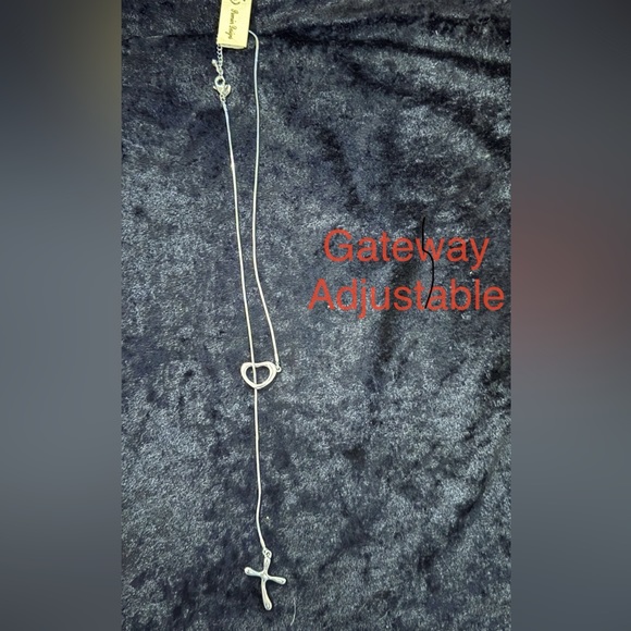 Premier Designs | Jewelry | Gateway Adjustable Silver Cross Necklace ...